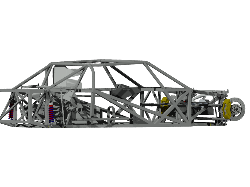 Mustang SuperCar Race Car Chassis Plans Blueprints Design not a Kit Car ...