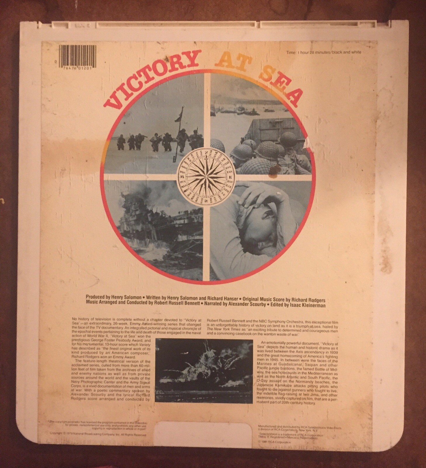 Victory At Sea 1981 CED RCA Capacitance Electronic Disc System | eBay