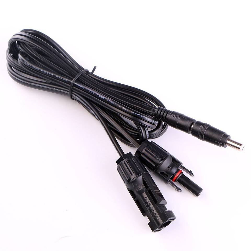 ALLPOWERS Solar Panel to 5.5x2.1mm Adapter Cable, DC 5.5x2.5mm for ...