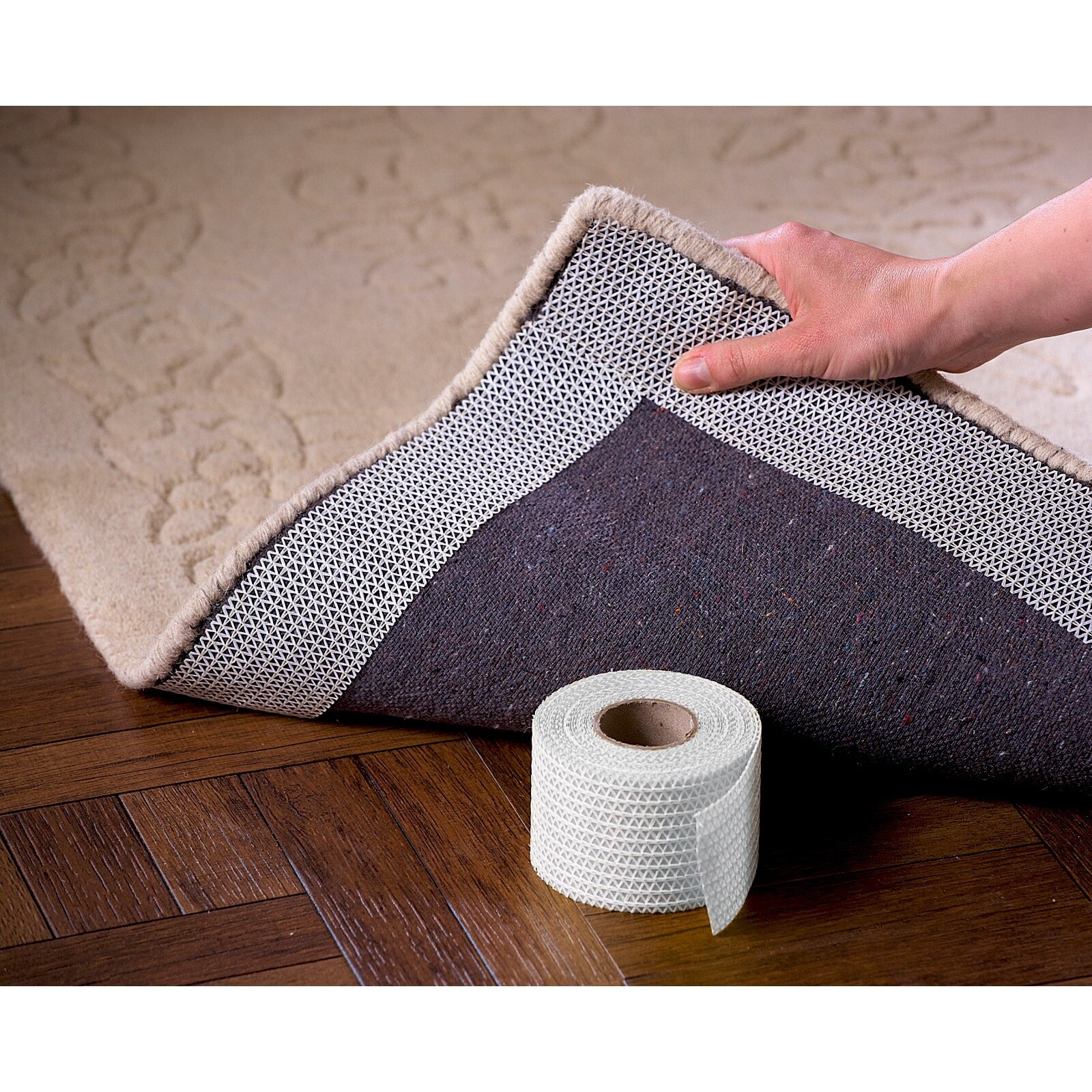 Rug Gripper Tape Anti Slip Mat Carpet Grip Roll Sticker Holder Knitted ...