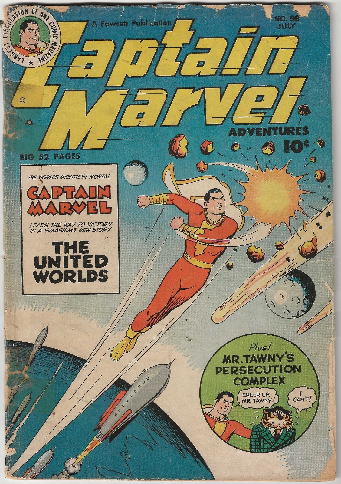 Captain Marvel Adventures #98 Golden Age 1949 Fawcett Comic Book | eBay