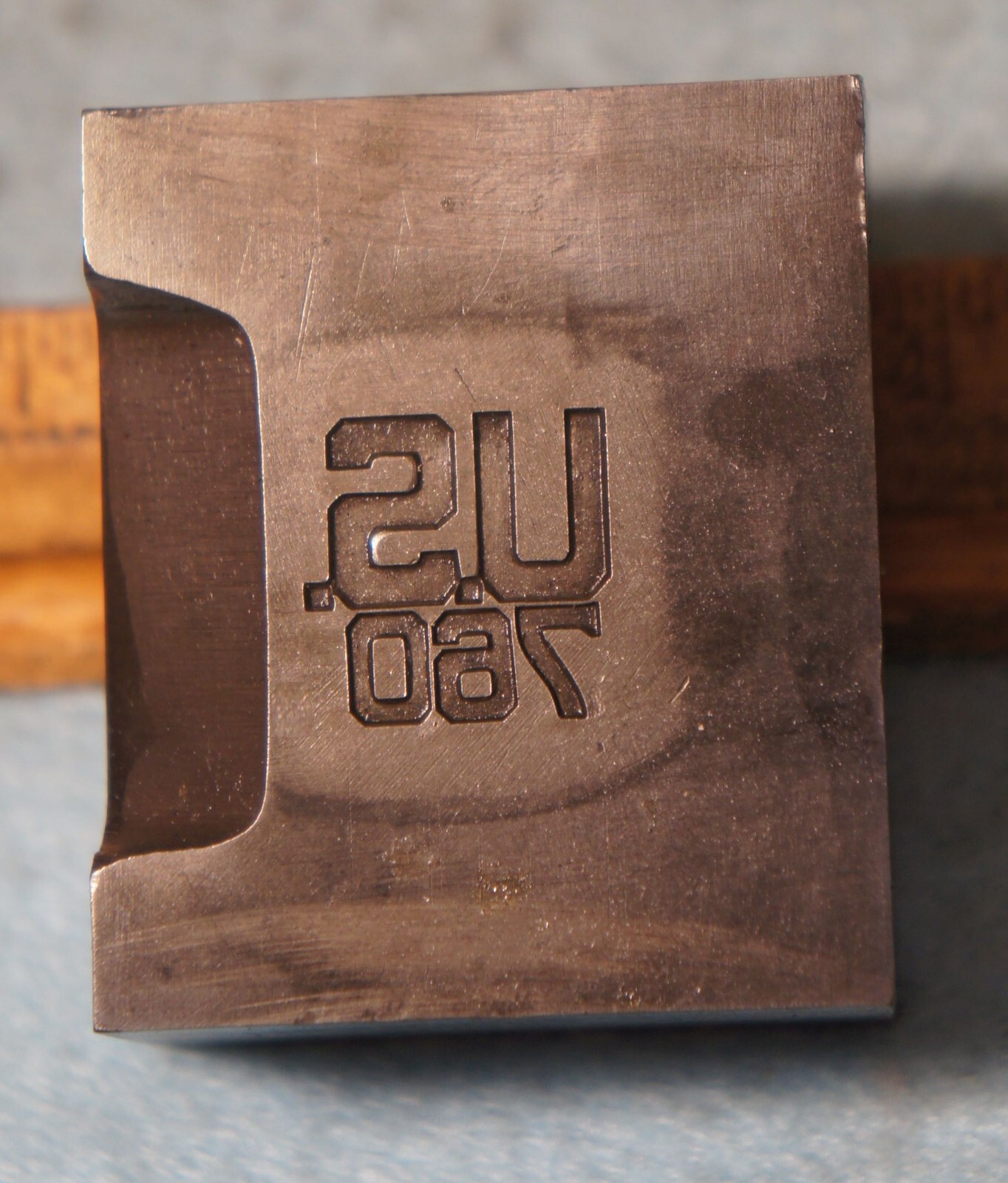 1942 US 760 Collar Pin STEEL STAMPING DIE Robbins RB769 Quartermaster ...