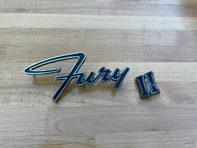 1965 1966 1967 Plymouth Fury Fender Script Emblems Mopar 2524233 ...