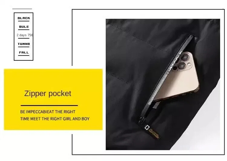 Winter Mens Padding Jacket Fashion Thicken Thermal Parka Casual Outwear ...
