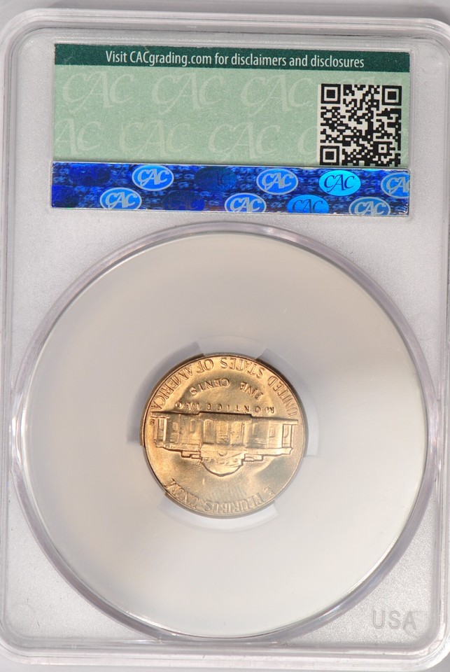 1954 S Jefferson Nickel DDR FS-801 CAC MS65 CACG Gem Coin 5C | eBay