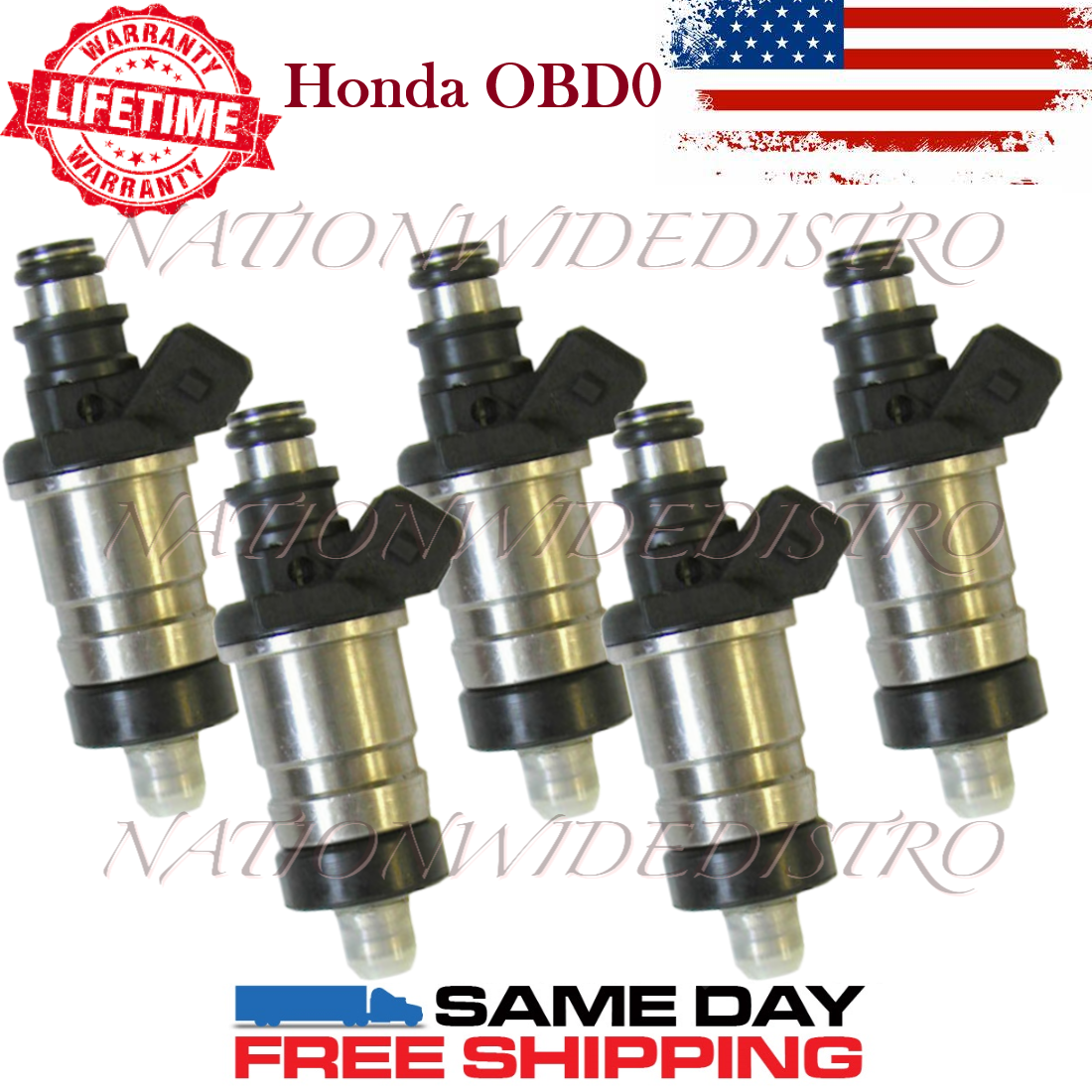 5x OEM Honda Fuel Injectors for 1992-1994 Acura Vigor 2.5L I5 HONDA ...