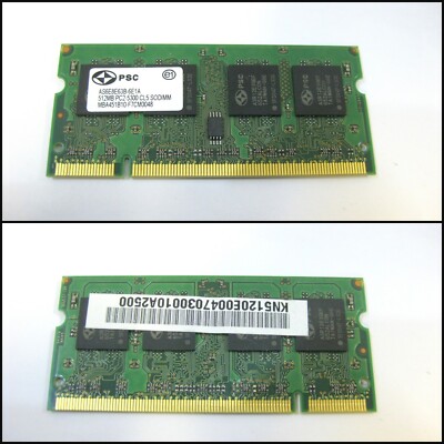 PSC 512MB PC2-5300 CL5 DDR2 Memory RAM for Laptop | eBay