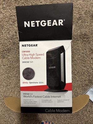 NETGEAR CM1000 DOCSIS 1000Mbps Cable Modem (CM1000-1AZNAS ...