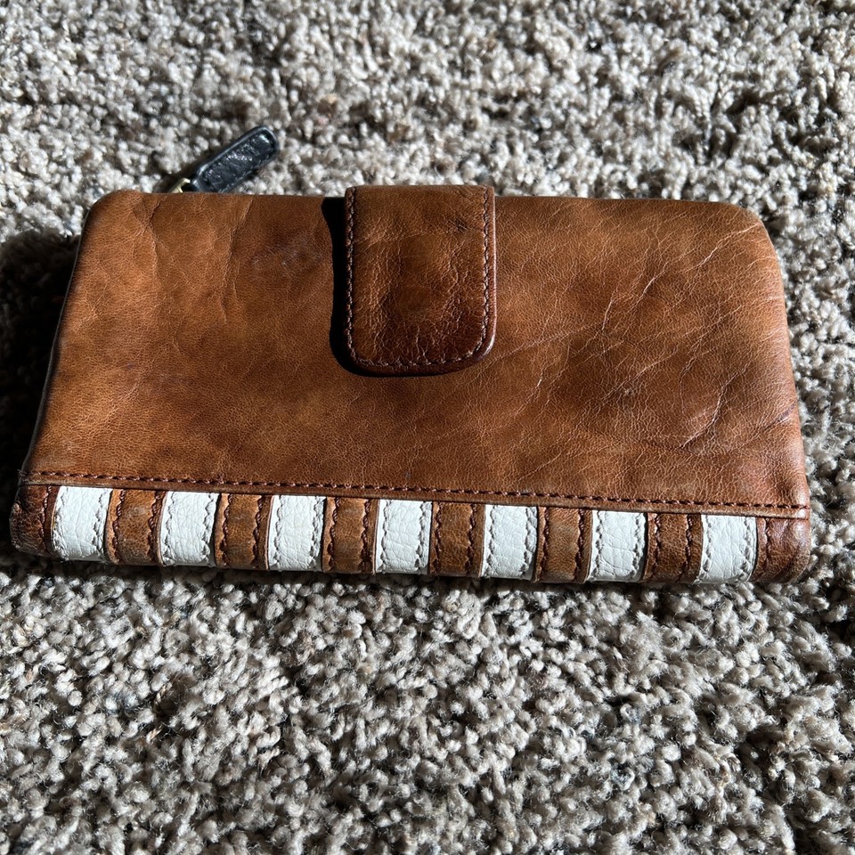 Fossil Long Live Vintage 1954 Wallet Leather Timeless Brown | eBay