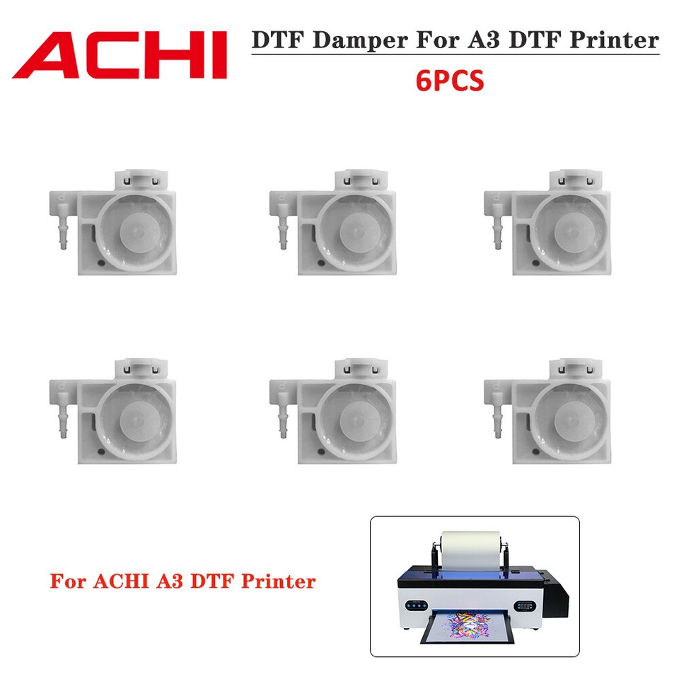 6pcs DTF Ink Dampers For EPSON R1390 L800 DX5 A3 DTF Printer White | eBay
