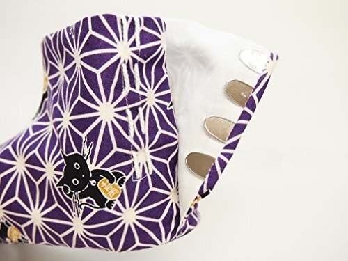 Japanese Traditional Tabi Socks Flip Flop Kimono Kohaze Purple Cat US ...