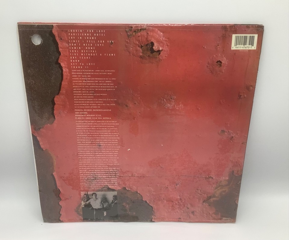 Johnny Diesel and the Injectors-1989 12” 33rpm Vinyl LP Record-Garage ...