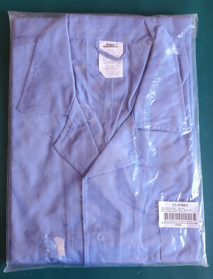 Condor 4TWE5 Static Control Collared Lab Coat, Blue, Size 2XL | eBay
