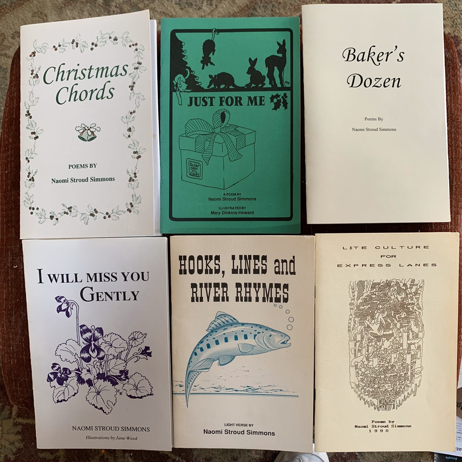 Naomi Stroud Simmons, 6 Private Press Texas Poetry Chapbooks | eBay