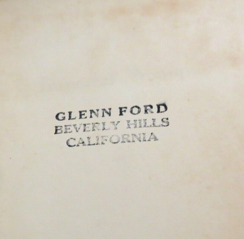 Actor Glenn Ford's personal copy of Imperial Woman Pearl Buck First ...