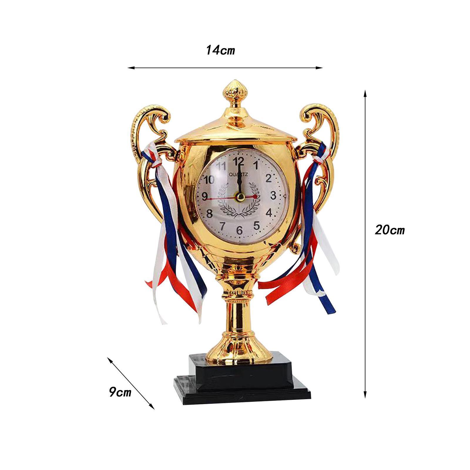 Table Clock Awards Cup Style Novelty Trophy Alarm Clock for Shelf | eBay