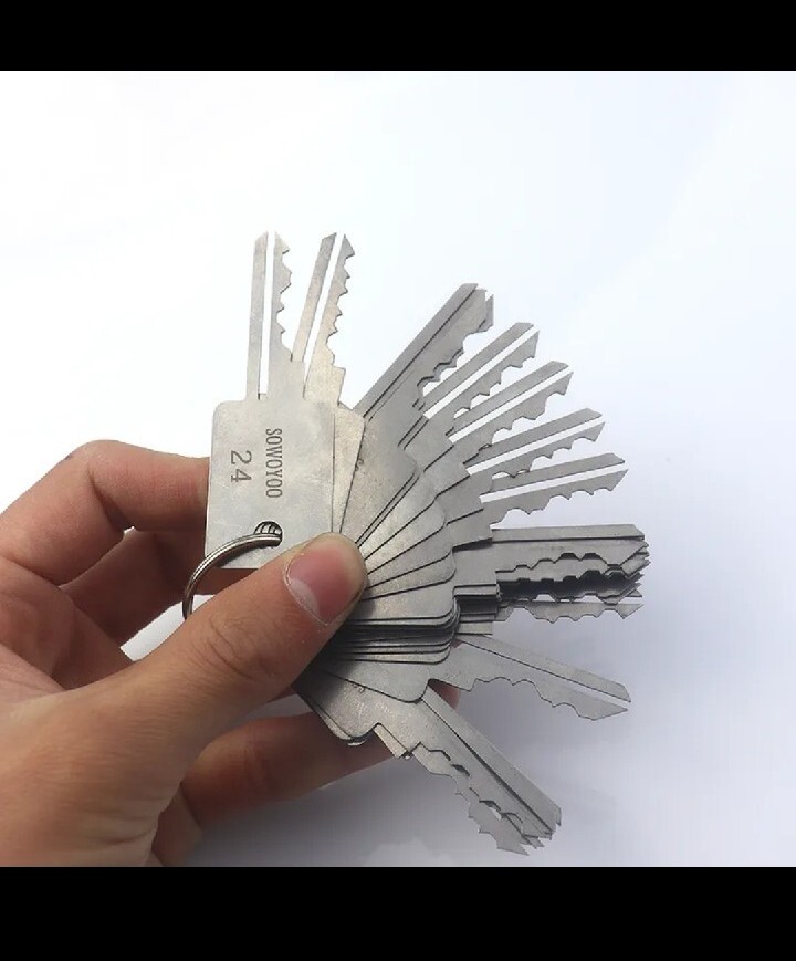Juego de llaves para cerrajero ranuras en S 48 piezas abrir cerradura ...