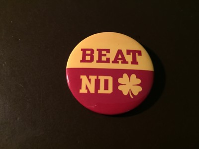 USC Trojans NCAA football "Beat Notre Dame" button | eBay