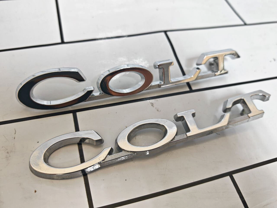 Mitsubishi COLT classic Vintage emblem badge NOS old stock | eBay