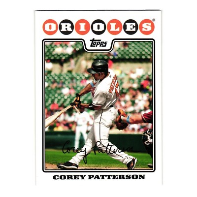 2008 Topps Baseball Collector Card Corey Patterson 487 Baltimore ...