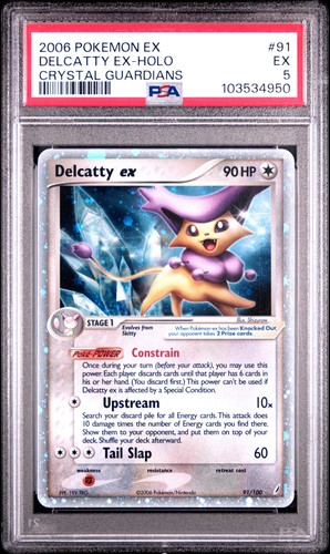 PSA 5 Delcatty EX 91/100 Crystal Guardians Pokemon Card | eBay