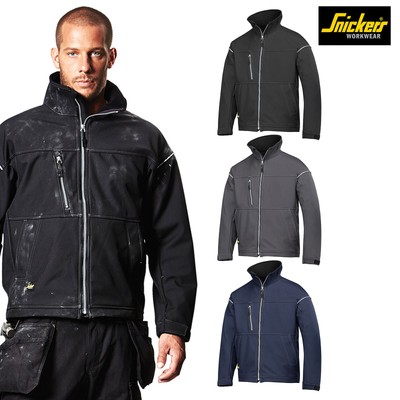 Snickers Mens Workwear Profiling Soft Shell Jacket (1211) - Stretchable ...