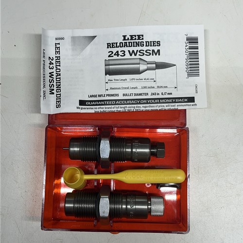 Lee Pacesetter 2 Die Set for 243 Win Super Short Magnum (WSSM) # 90990 ...