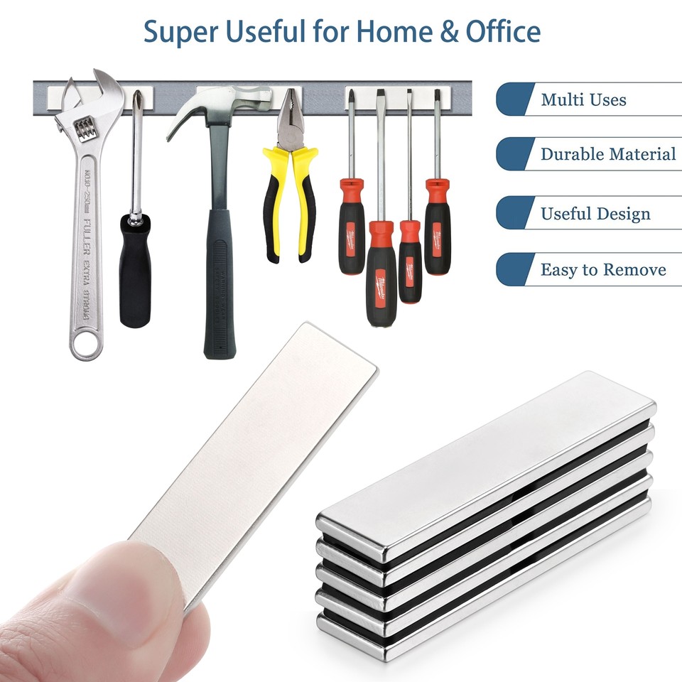 5/10/15/20pcs Super Strong Magnets Block Fridge Rare Earth Neodymium 60 ...