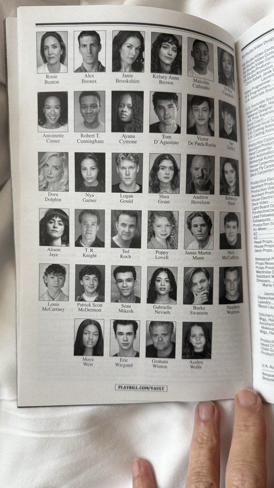 Stranger Things The First Shadow Cast Signed Broadway Playbill Netflix ...
