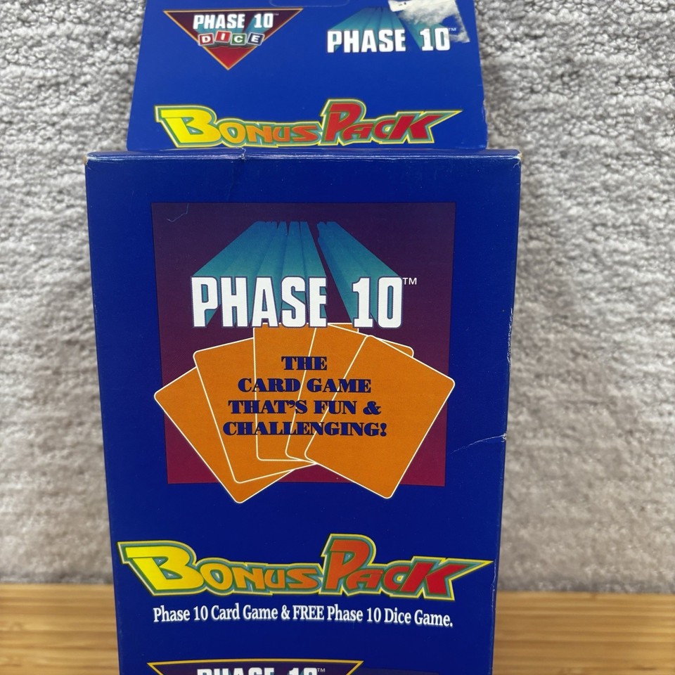 VINTAGE Phase 10 Dice Bonus Pack Fundex Card Game And Dice Game New | eBay