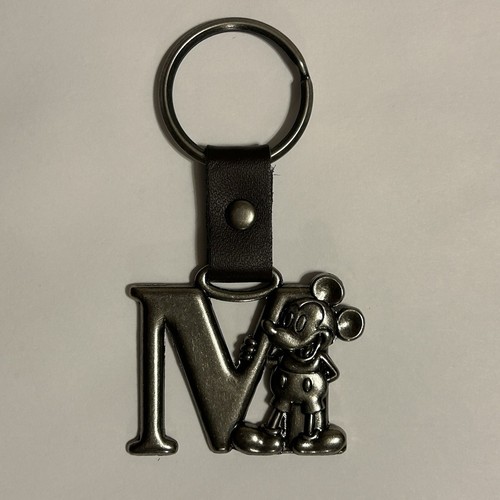 Disney Mickey Mouse Silver Tone Initial M Keychain | eBay