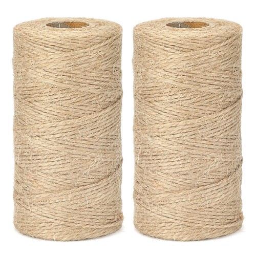 "Twine String Heavy Duty,656 Feet 2MM Thick Natural Jute Twine Plant ...