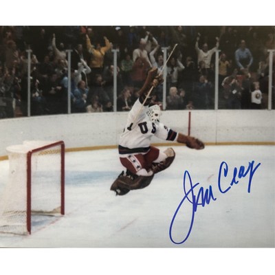 Jim Craig Signed Miracle on Ice 1980 USA Hockey Lake Placid Official ...