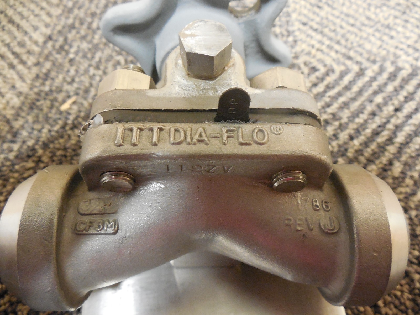 ITT DIA-FLO 3/4" CF3M BUTT WELD STAINLESS S/S DIAPHRAGM VALVE P-2160 ...