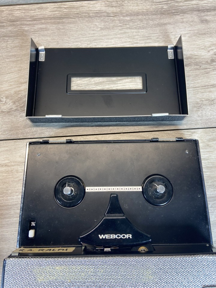 Webcor Microrecorder 300 Portable Reel-to-Reel Tape Recorder EP-2404 ...