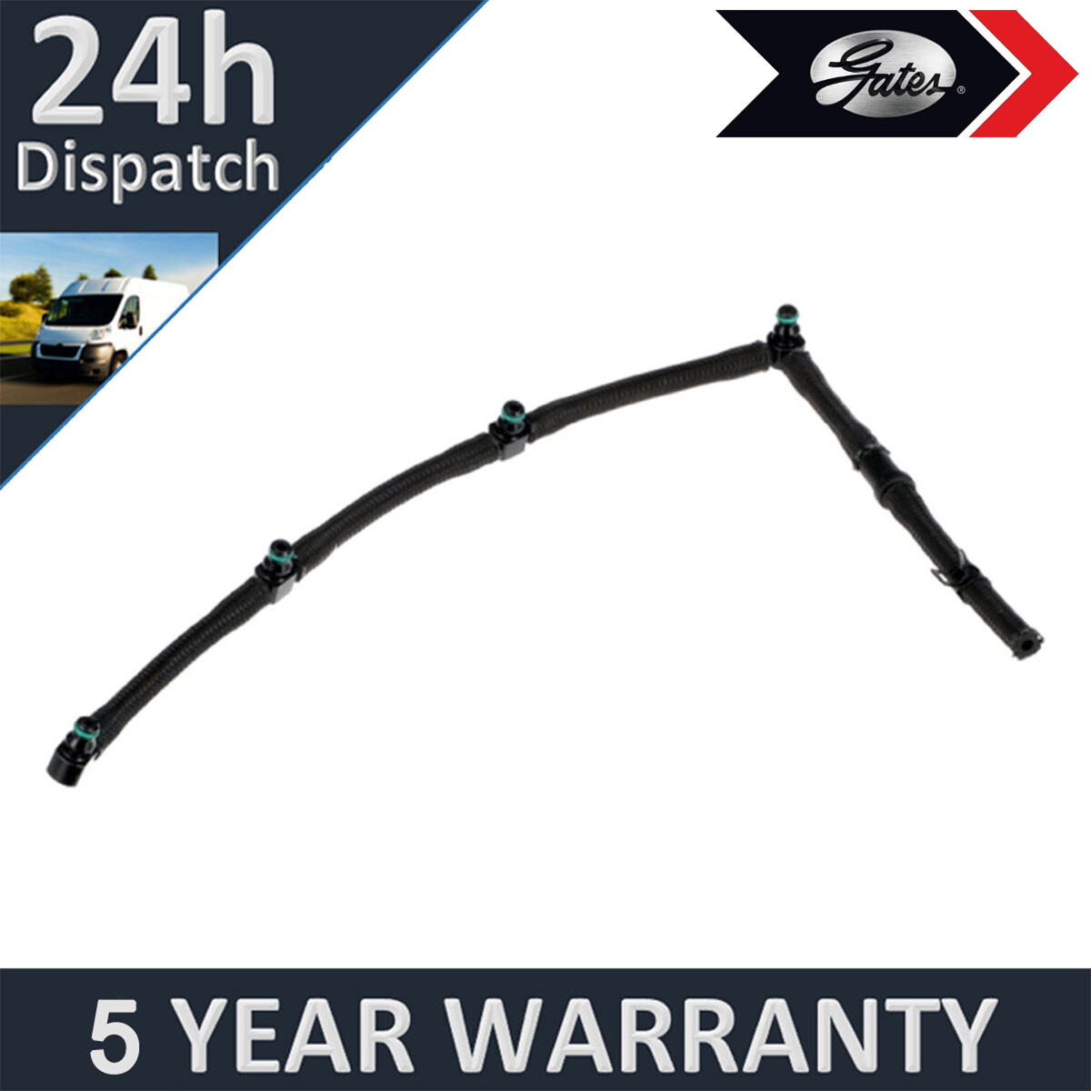 Gates Fuel Line Hose Fits Kia Cee'D Rio Hyundai i30 1.5 CRDi 1.6 CRDi ...