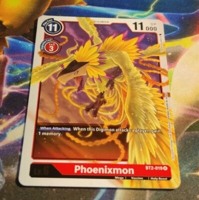x1 Digimon PHOENIXMON BT2-019 Red Rare TCG | eBay