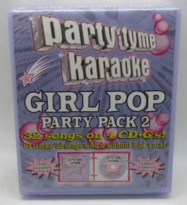 PARTY TYME KARAOKE: GIRL POP PARTY PACK VOL. 2, 4-DISC MUSIC CD+G SET ...