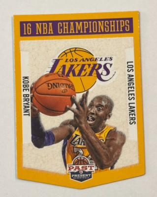 2012-13 Panini Past & Present Championship Banners #3 Kobe Bryant Los ...