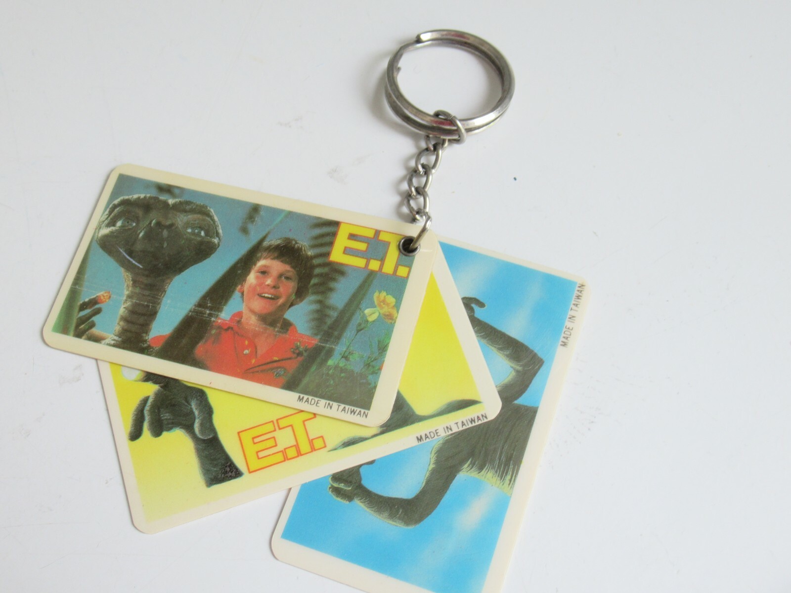 E.T. Vintage Movie Scene Keychain - Double-Sided Panels Rare ET ...