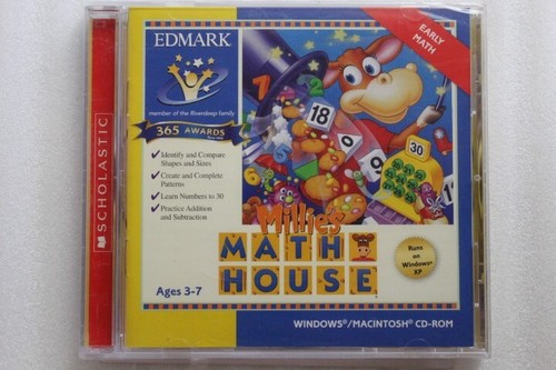 Millies Math House - PC CD-ROM Sealed Early Math Educational Windows ...