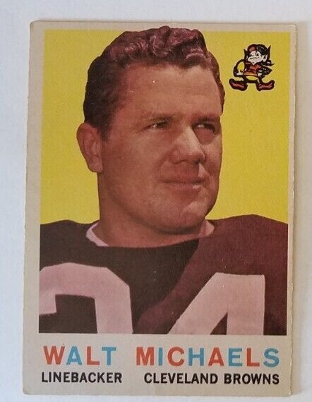 WALT MICHAELS 1959 TOPPS CARD # 26 CLEVELAND BROWNS | eBay