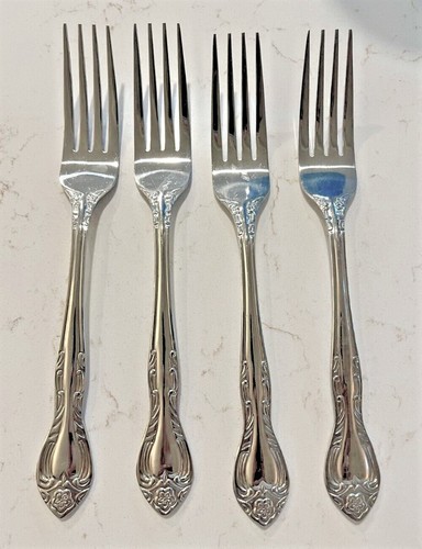 Dinner Fork INTERNATIONAL STAINLESS STEEL " QUEENS FANCY" (Lot of 4) | eBay