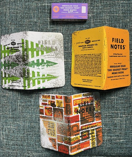 Field Notes DDC Deadest Print 3 Notebook - Not Sealed, Includes Band | eBay