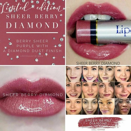 LipSense Sheer Berry Diamond Long Lasting Liquid Lip Color SeneGence ...