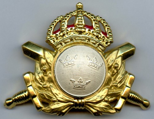 Sweden Army Officer Military Cap Badge 63mm !!! | eBay