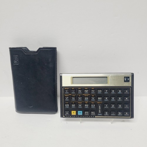 Vintage HP 12C Financial Calculator w/Original Cover Made in USA New ...