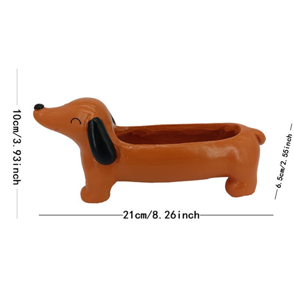 Dachshund Flower Pot Dog Plant Pot Cute Dog Pot Planter for Indoor ...