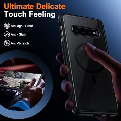 For Samsung Galaxy S10e Magnetic Case - Military Drop Protection Soft ...