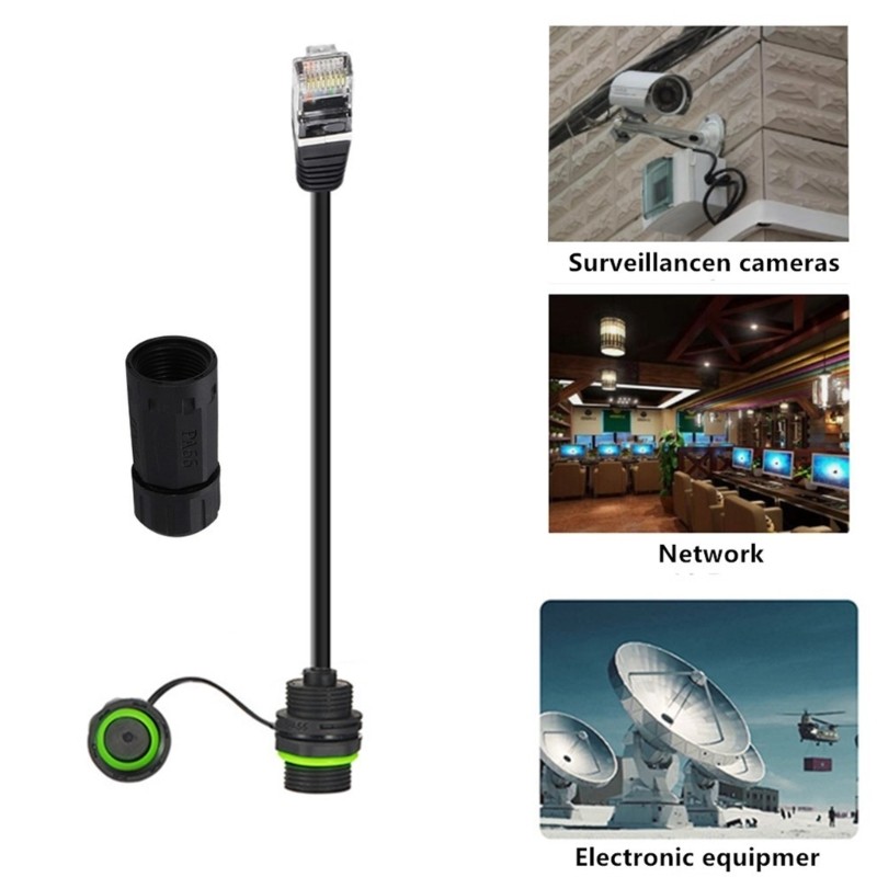 Cat6 Networking Cable M20 RJ45 Waterproof Connector IP68 8P8C Shield ...